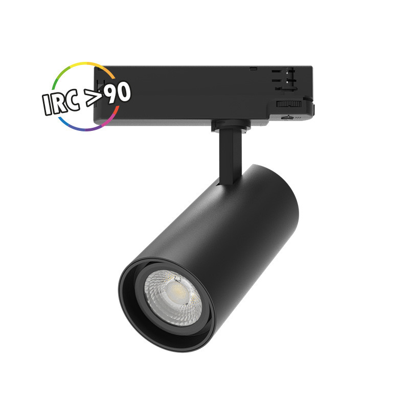 SPOT ON RAIL 3PHASE 25W 4000K 2500LM - BLACK | Project Zero